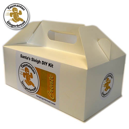 DIY Santa's Sleigh Christmas Kit 600g | Tasmanian Gingerbread