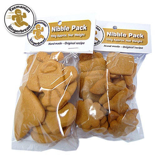 Nibble Pack Plain Shapes 100g | Tasmanian Gingerbread